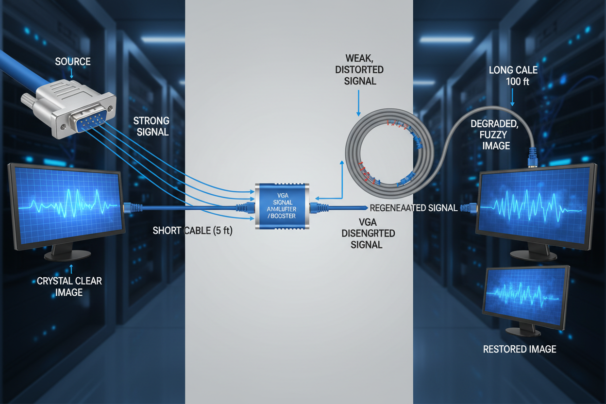 Why VGA Fails Over Long Distance and How to Improve Signal – Gcabling